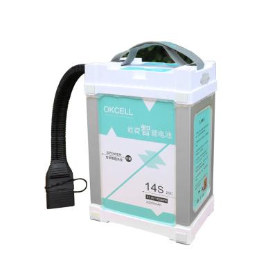 China HX14S 6.1Kg Weight 58.8V 22000mah LiPo Battery Okcell 14S Rechargeable UAV Lipo Battery for sale