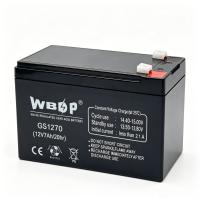 China 7AH 12V AGM Battery Black Lead Acid Battery For UPS Security Alarm Emergency System Medical Equipment for sale