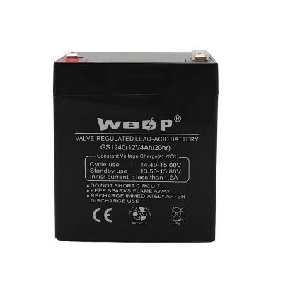 China 4ah 12V AGM Battery Compact Sealed Lead Acid Battery Rechargeable For UPS Replacement Battery for sale