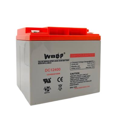 China Square 12V 40Ah Rechargeable Battery Lead Acid Gel Deep Cycle Battery For Golf Cart / Electric Scooter for sale