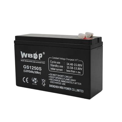 China Deep Cycle Replacement UPS battery SLA VRLA 12V 5Ah Rechargeable Battery for sale