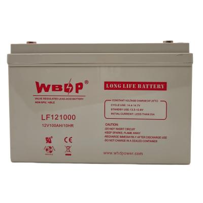 China Long Life 100AH 12V AGM Battery Rechargeable AGM Gel Deep Cycle Battery for sale