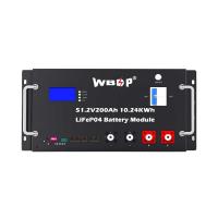 China 51.2V 200Ah 10kWh Lithium LiFePo4 Battery Rechargeable Rack Mount Lithium Battery for sale