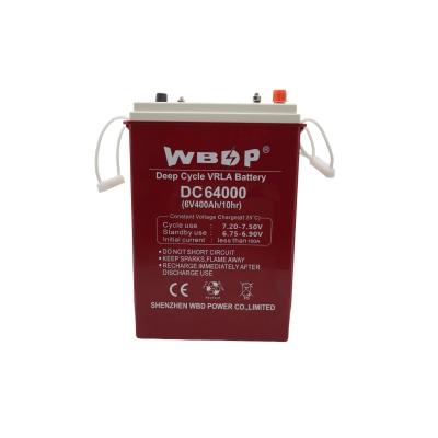 China Deep Cycle 6V 400Ah Battery Lead Acid VRLA AGM Battery For Golf Cart, Floor Cleaning Machine for sale