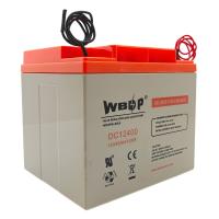 China Non Spillable Lead Acid Maintenance Free Battery 12V 40AH Valve Regulated Gel Battery Wire Lead Terminal for sale
