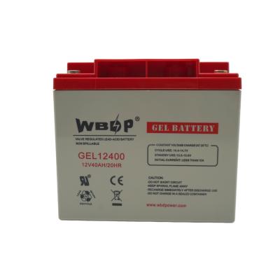 China 40AH 12V AGM Battery Valve Regulated Sealed Lead Acid Battery Maintenance Free For UPS System / Solar Power for sale