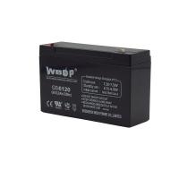 China 12Ah 6V AGM Battery Maintenance Free Lead Acid Solar Battery Non Spillable For UPS / Alarm / Lighting for sale