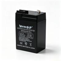 China Multipurpose 6V 4Ah Lead Acid Battery Compact AGM Sealed Battery Low Discharge Rate for sale
