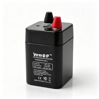 China 5Ah 6V AGM Battery Low Discharge Rate SLA VRLA Battery Leak Proof For Alarm System for sale