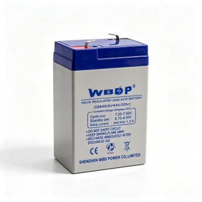 China Compact 6V 4Ah Battery Multipurpose Rechargeable Sealed Lead Acid Battery Deep Cycle Blue / Grey for sale