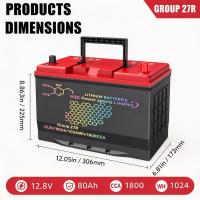 China 12.8V80Ah / 27R LIFEPO4 CAR BATTERY with Ultra-high Safety and Long Service Life Lithium LiFePo4 Battery for sale