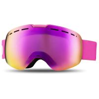 China Magnetic Spherical Ski Goggles with TPU Frame - 100% UV Protection Anti-Fog Lenses for Snowboarding for sale
