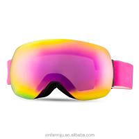 China Large Spherical Ski Goggles with Magnetic Lens System and Double Anti-Fog Protection for Outdoor Winter Sports for sale