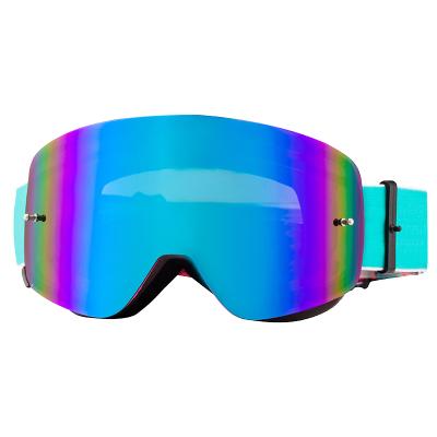 China Magnetic Cylinder Lens Anti-UV Windproof Ski Goggles with 30-Day Production and 200-Piece MOQ for sale