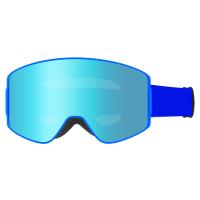 China Magnetic Double-Layer Anti-Fog Ski Goggles with Color Mirror Coating - 200 Piece MOQ, 30 Day Production for sale