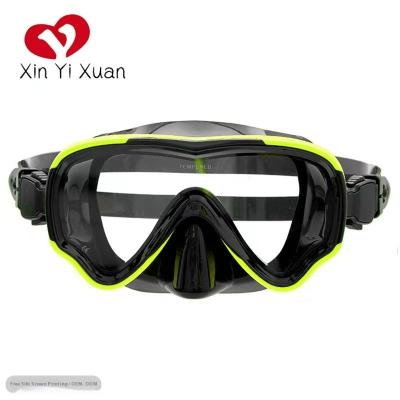 China Kubik professional manufacturer's diving mask snorkel face mask adult snorkeling set OEM/ODM diving glasses for sale
