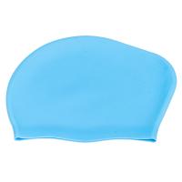 China Adult women's long hair swimming cap with customizable LOGO, high elasticity, ear protection, waterproof - silicone swimming cap manufacturer for wholesale for sale