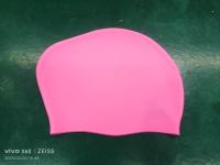 China Adult women's long hair swimming cap with customizable LOGO, high elasticity, ear protection, waterproof - silicone swimming cap manufacturer for wholesale for sale