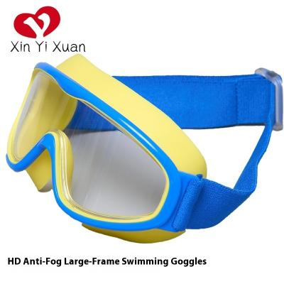 China Bright Color Boys Swimming Goggles 160g Fogless Big Frame Design 15.5-17cm Size Options for sale