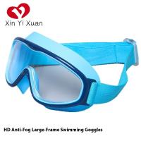 China Bright Color Boys Swimming Goggles 160g Fogless Big Frame Design 15.5-17cm Size Options for sale