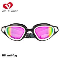 China Swimming goggles electroplated model, waterproof and fog-proof, suitable for both men and women, swimming equipment for sale
