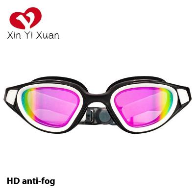 China Swimming goggles electroplated model, waterproof and fog-proof, suitable for both men and women, swimming equipment for sale
