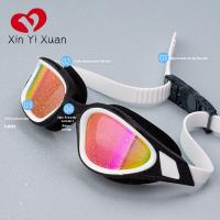 China Swimming goggles electroplated model, waterproof and fog-proof, suitable for both men and women, swimming equipment for sale