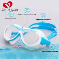 China Adult swimming goggles - New large-frame face mask diving silicone swimming glasses for adults. Cross-border electroplating. Customized OEM/ODM anti-fog swimming goggles. for sale