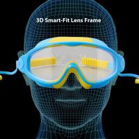 China Anti-Leaking Children's Swimming Goggles with Silicone Earplugs - Large Frame Anti-Fog Design YL2100 for sale