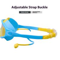 China Anti-Leaking Children's Swimming Goggles with Silicone Earplugs - Large Frame Anti-Fog Design YL2100 for sale