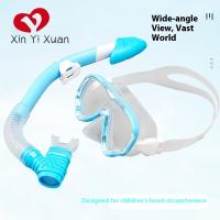 China Kids Snorkel Set with 180 Degree Panoramic View - Tempered Glass Mask & Dry Top Snorkel for Ages 5-15 for sale