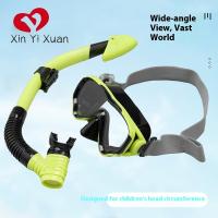 China Kids Snorkel Set with Anti-Fog Tempered Glass Mask and Dry Top Snorkel for Ages 4-16 - Multiple Colors for sale