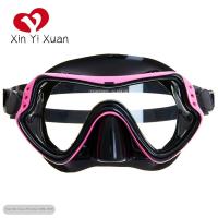 China Diving mask Anti-Fog Swimming Snorkel mask Suitable for Adults Scuba Dive Swim Snorkeling Goggles Masks ，The skirt of the mask is made of soft food-grade liquid silicone for sale