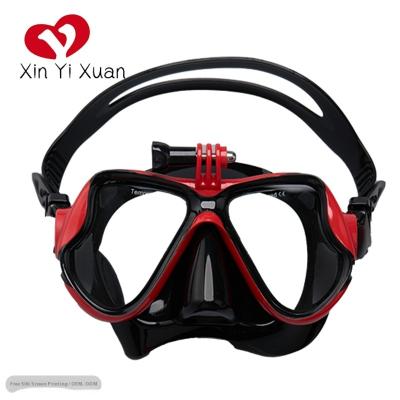 China New model cross-border swimming and diving glasses - for adults - silicone snorkel mask - surfing protective eyewear - custom-made deep diving face mask by the manufacturer for sale
