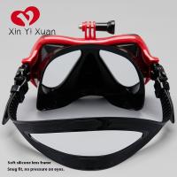 China New model cross-border swimming and diving glasses - for adults - silicone snorkel mask - surfing protective eyewear - custom-made deep diving face mask by the manufacturer for sale