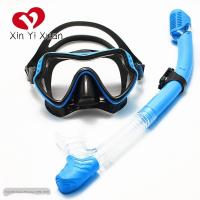 China Adult Snorkeling Set with HD Tempered Glass Panoramic Mask and Dry-Top Snorkel - Anti-Fog Anti-Leak Design for sale