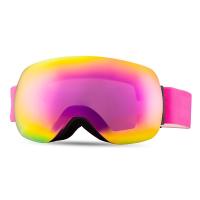 China Large Spherical Magnetic Ski Goggles with Double Anti-Fog Lens - 200 Piece MOQ, 30 Day Production for sale