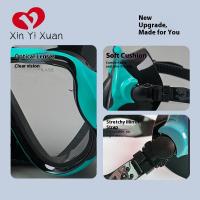 China Anti-Fog Diving Snorkeling Mask with Tempered Glass Lens and Liquid Silicone Frame for Adults 18+ for sale