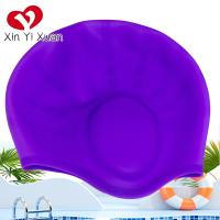 China Women's Silicone Swimming Cap with Moisture-Proof Ear Protection for Long Hair - High Elastic Waterproof Design in Multiple Colors for sale