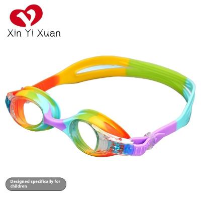 China New model children's swimming goggles - Silicone integrated double-head with casual competition style - Waterproof and anti-fog swimming sports equipment - Racing swimming goggles for sale