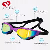 China Adult swimming goggles - Silicone anti-fog swimming glasses - New style for both men and women from Amazon - Factory customized swimming goggles for sale