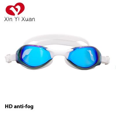 China Adult swimming goggles - Silicone anti-fog swimming goggles - Professional nose pads - Men's and women's electroplated swimming glasses - Factory customized OEM/ODM swimming goggles for sale