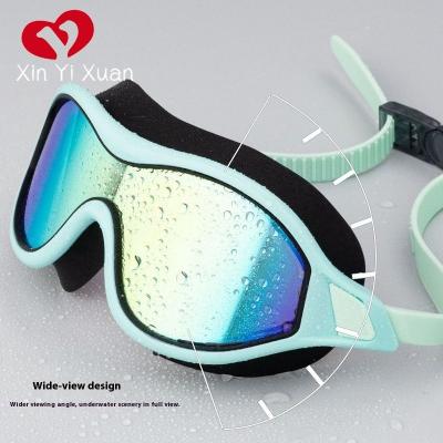 China Coolbik XF1500 Large Frame Anti-Fog Swimming Goggles with Silicone Frame and PC Lens for Adults for sale