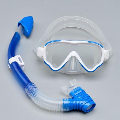 China Children's Anti-Fog Snorkeling Mask Set with Tempered Glass Lens for Ages 8-12 | UV Resistant Silicone Construction for sale