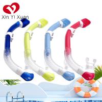 China Dry-type diving breathing tube for snorkeling equipment. Men's and women's outdoor swimming sports supplies. Silicone children's breathing tube. for sale