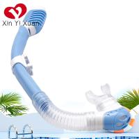 China Dry-type diving breathing tube for snorkeling equipment. Men's and women's outdoor swimming sports supplies. Silicone children's breathing tube. for sale