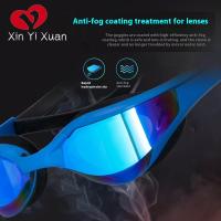 China XF300 Professional Anti-Fog Swimming Goggles with Polycarbonate Lens and Adjustable Silicone Frame for sale