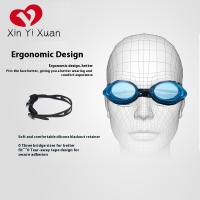 China Custom Silicone Swimming Goggles Anti-Fog UV Protection 17-5-7CM Adult & 15.5-5-7CM Children for sale