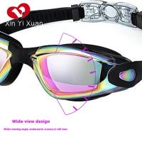 China UV Resistance Anti-Fog Swimming Goggles with Customizable Mirror Positioning - Polycarbonate Lens Universal Fit for sale