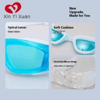 China UV Resistance Anti-Fog Swimming Goggles with Customizable Mirror Positioning - Polycarbonate Lens Universal Fit for sale